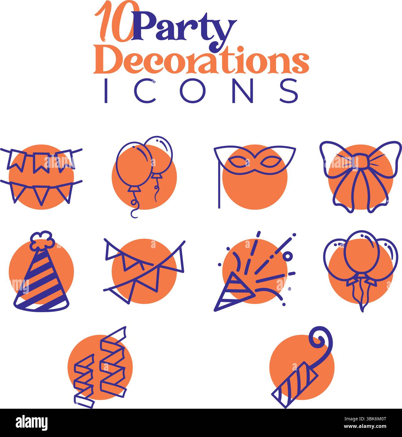 Themed party icons hi-res stock photography and images - Alamy
