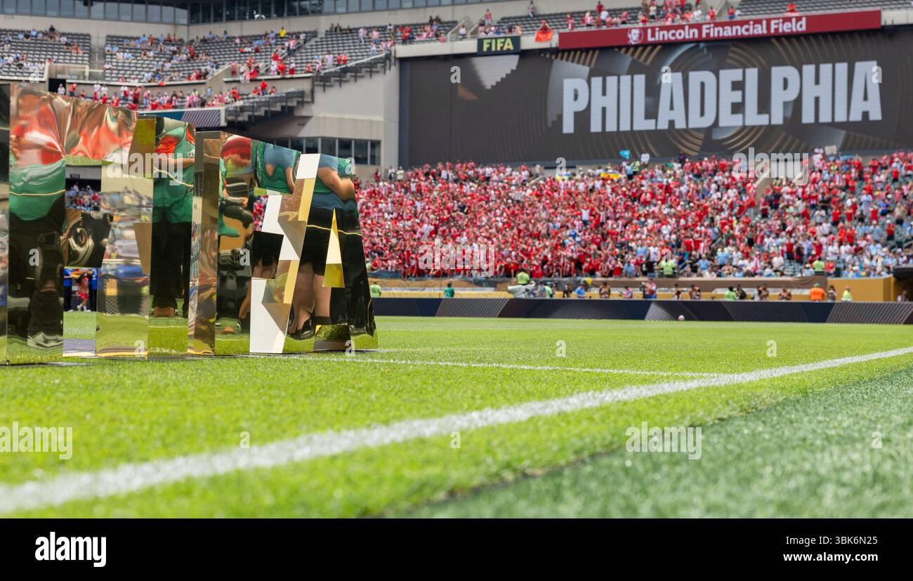 MetLife Stadium PHILADELPHIA, PENNSYLVANIA - JUNE 18: FIFA sign and ...