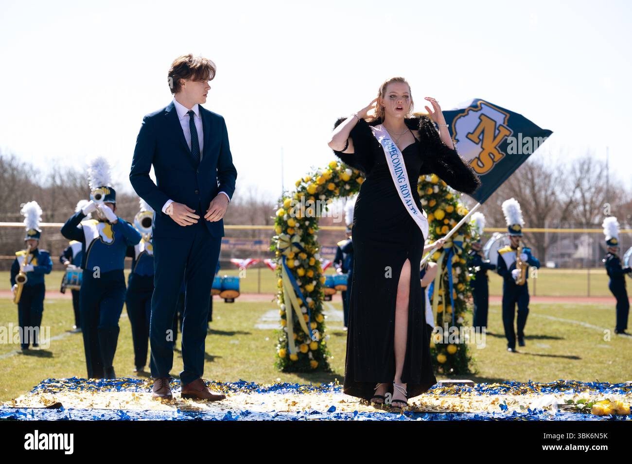 Mean Girls (2024) Christopher Briney plays Aaron Samuels Renee Rapp ...