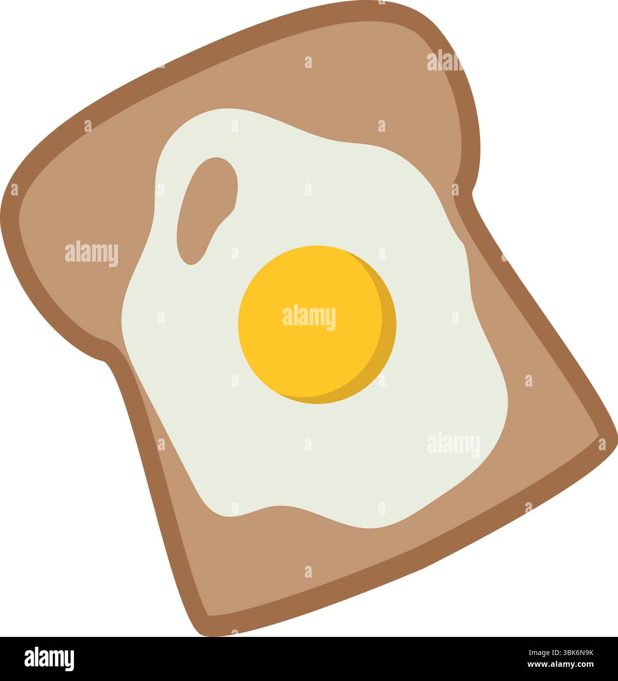 Brunch egg on toast Stock Vector Images - Alamy