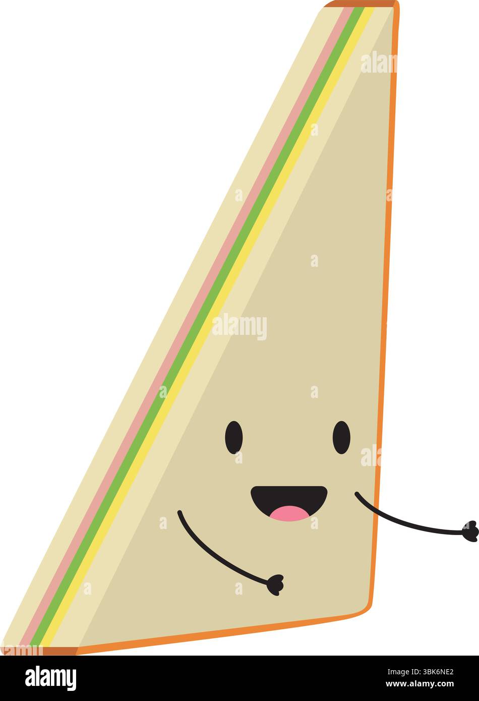 Cute bread character face Stock Vector Images - Alamy