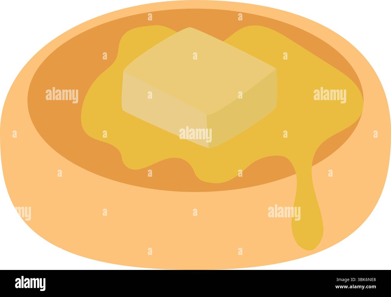 Illustration butter cake vector Stock Vector Images - Alamy