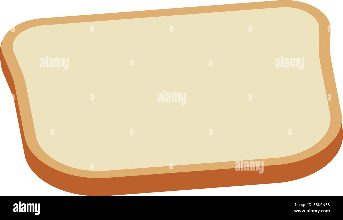 Single slice of toast. Vector Stock Vector Image & Art - Alamy