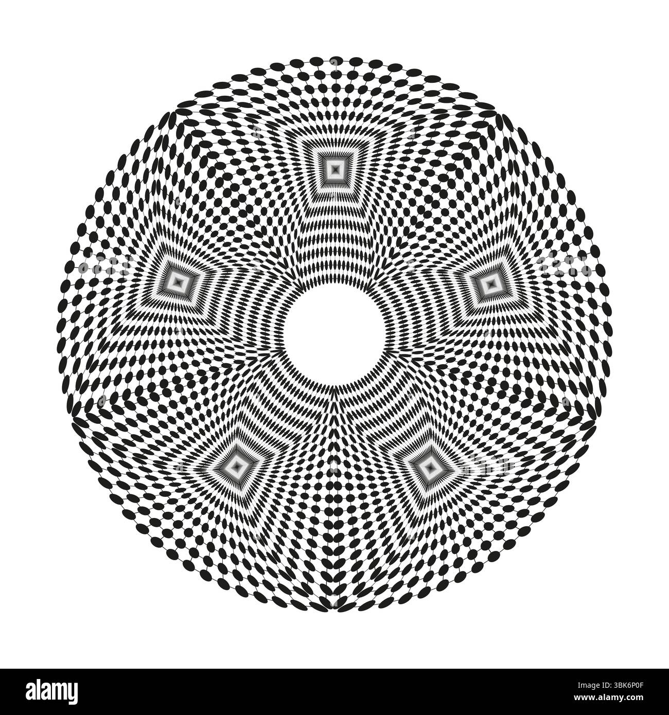 Square tunnel shape. Concentric box pattern. Vector abstract hole ...