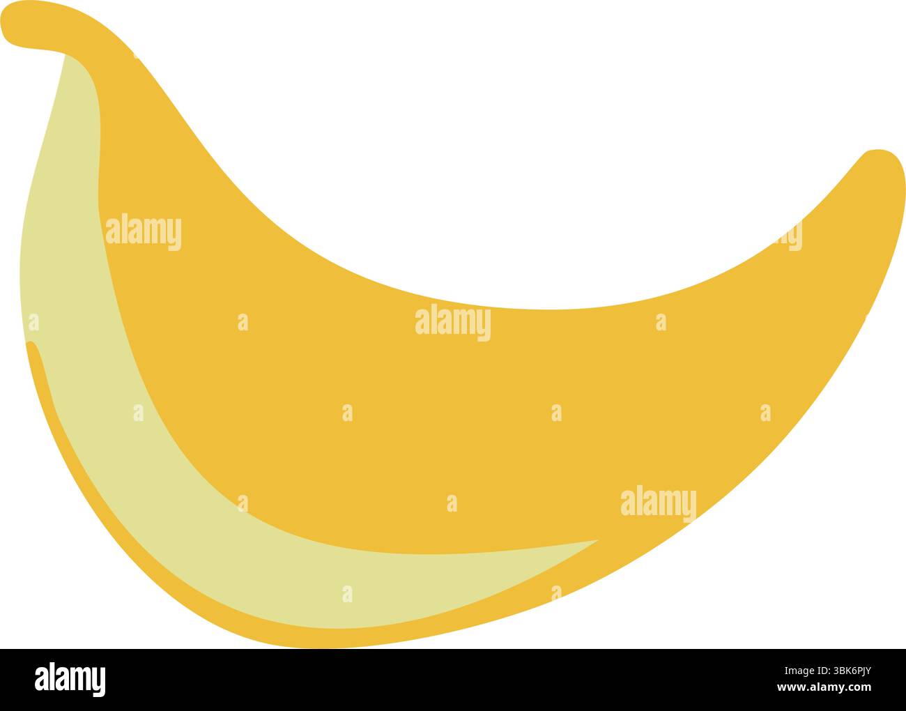 Curved banana Stock Vector Images - Alamy