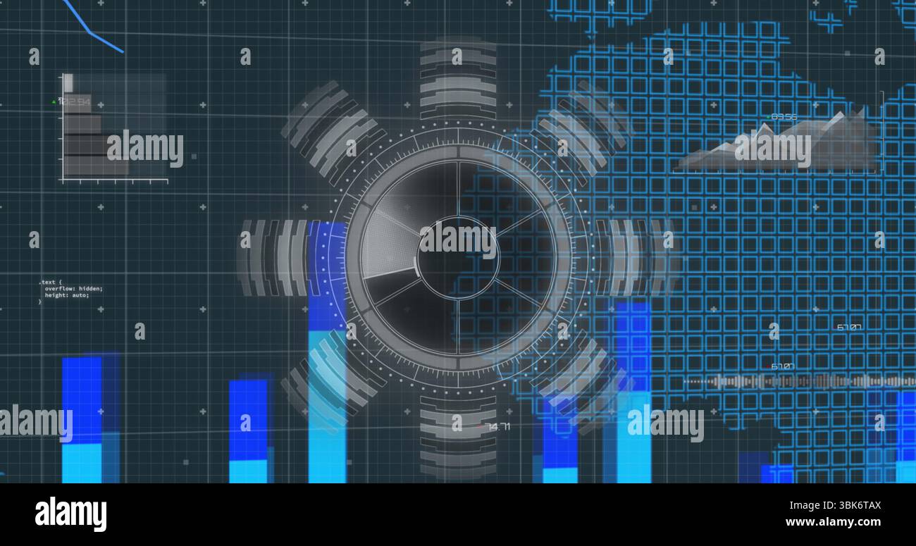 Displaying central circular hud rotating hi-res stock photography and images - Alamy