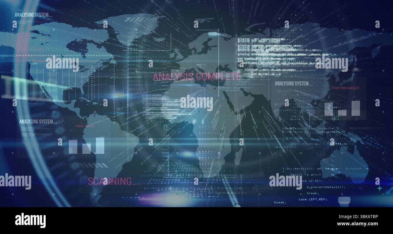 Displaying world map with code overlays, bar charts, gridlines ...