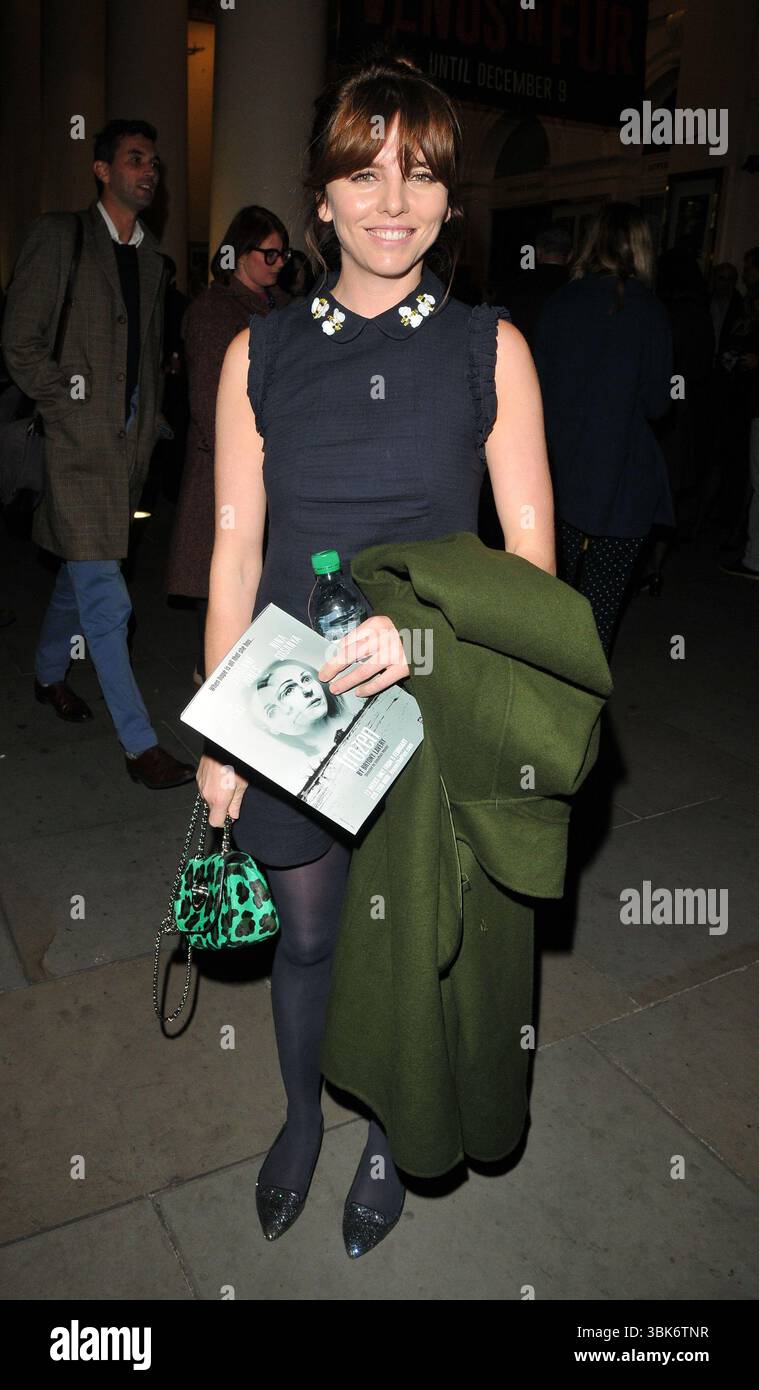 Ophelia Lovibond at the "Venus in Fur" press night, Theatre Royal ...