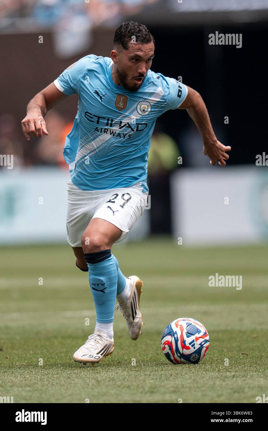 Manchester City's Rayan Cherki in action during the Club World Cup ...