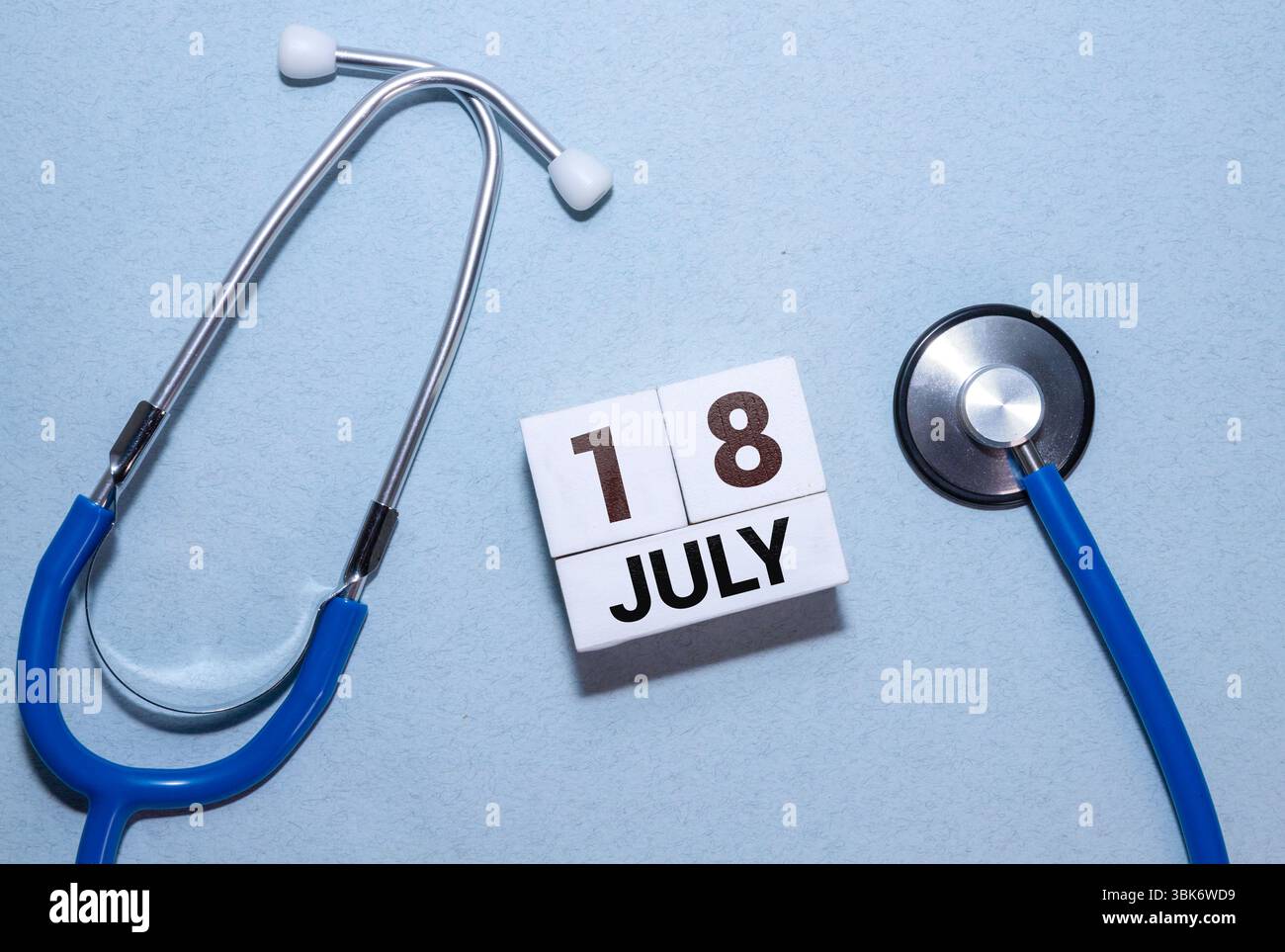 18 July text with blackboard background for calendar. And July is the ...