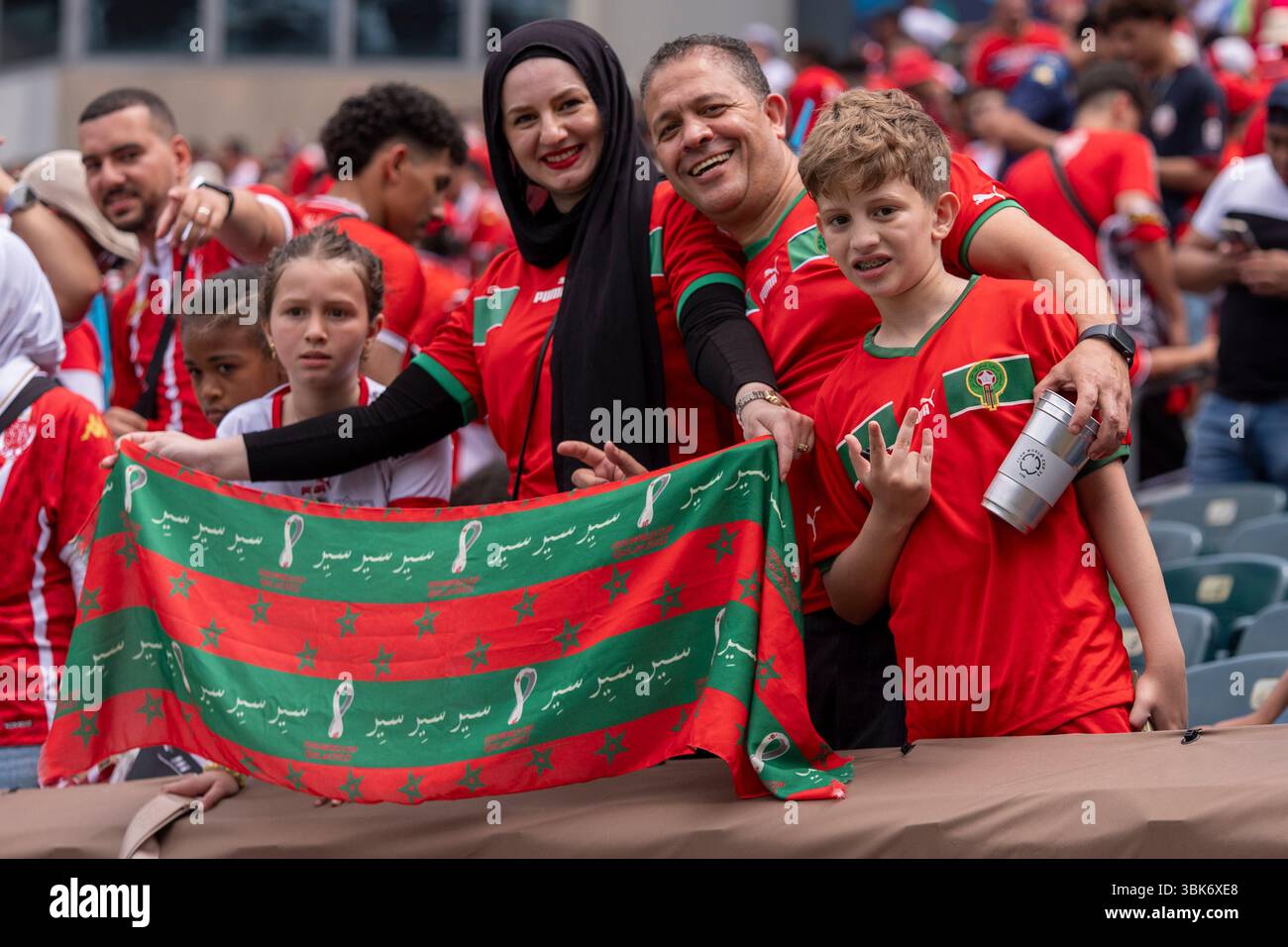 Wydad AC fans cheer their team on during the Club World Cup group G ...