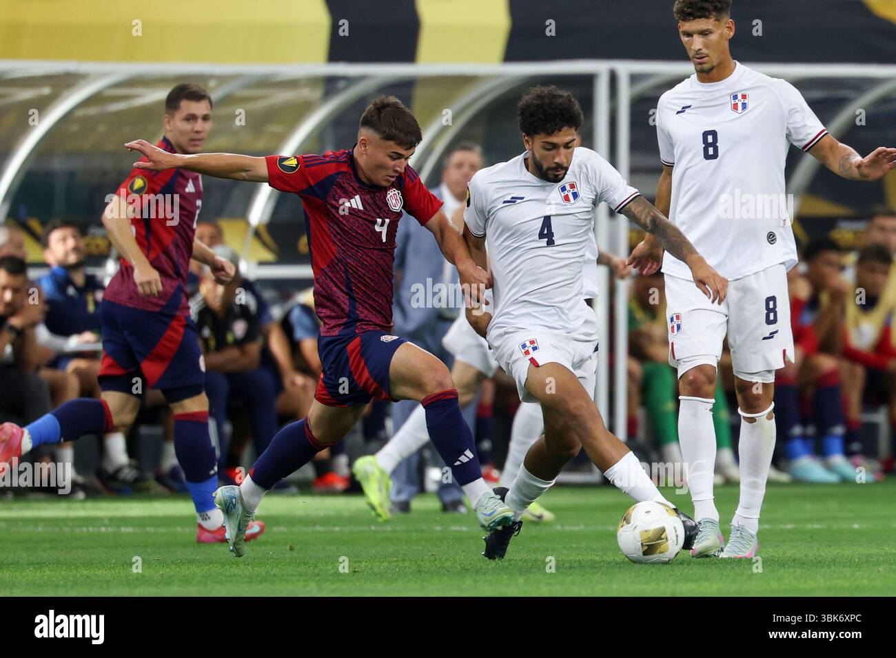 ARLINGTON, TX - JUNE 18: Dominican Republic defender Edgar Pujol (4 ...