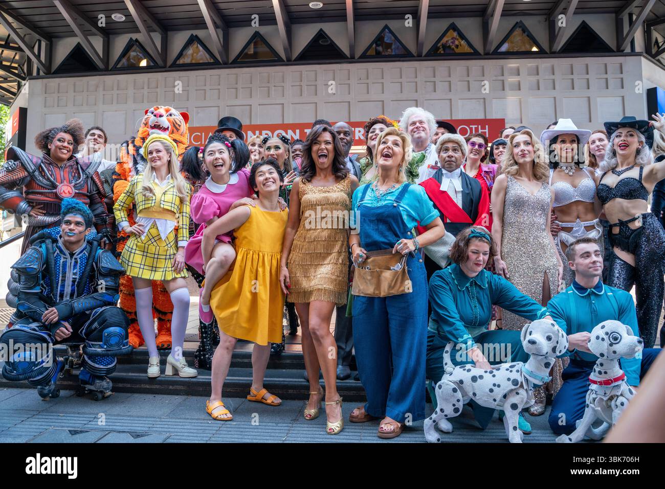 London, UK. 18th June, 2025. Cast members from theatre shows Mamma Mia ...