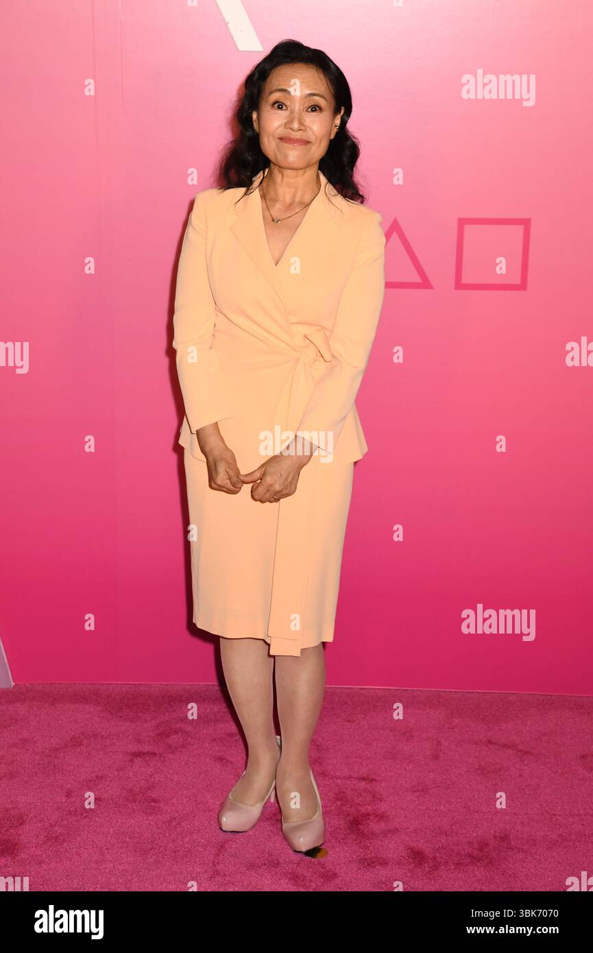 New York, NY, USA. 18th June, 2025. Kang Ae-sim at Netflix's Squid Game ...