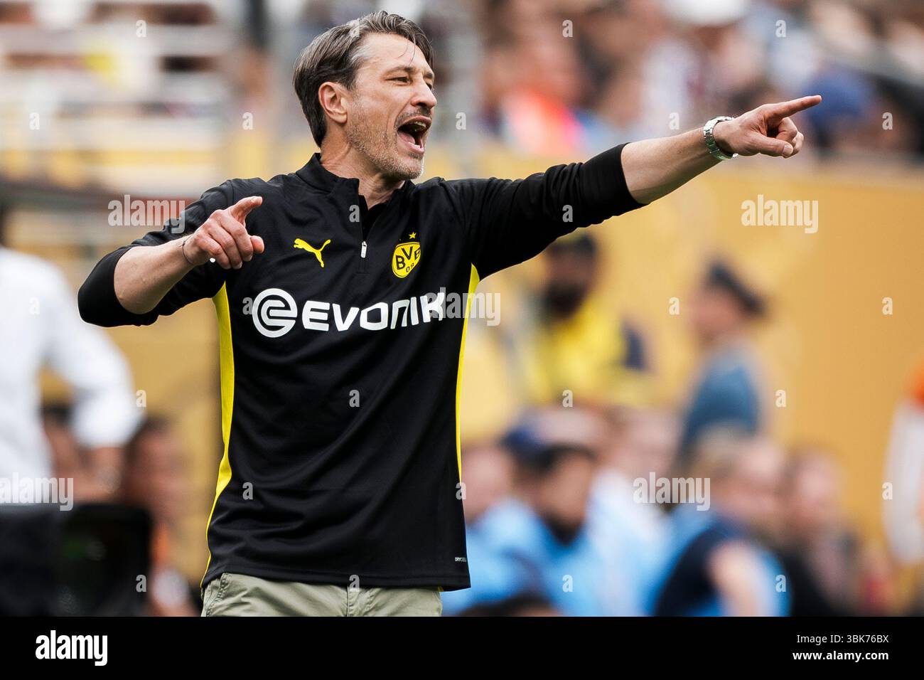Niko Kovac, head coach of Borussia Dortmund reacts during the FIFA Club World Cup football match ...