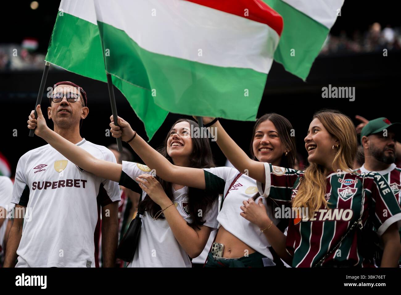 Fan of Fluminense FC show their support prior to the FIFA Club World ...