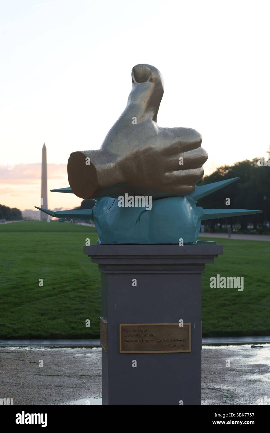 Washington, DC, USA. 18th June, 2025. View of the Eight-foot-tall ...