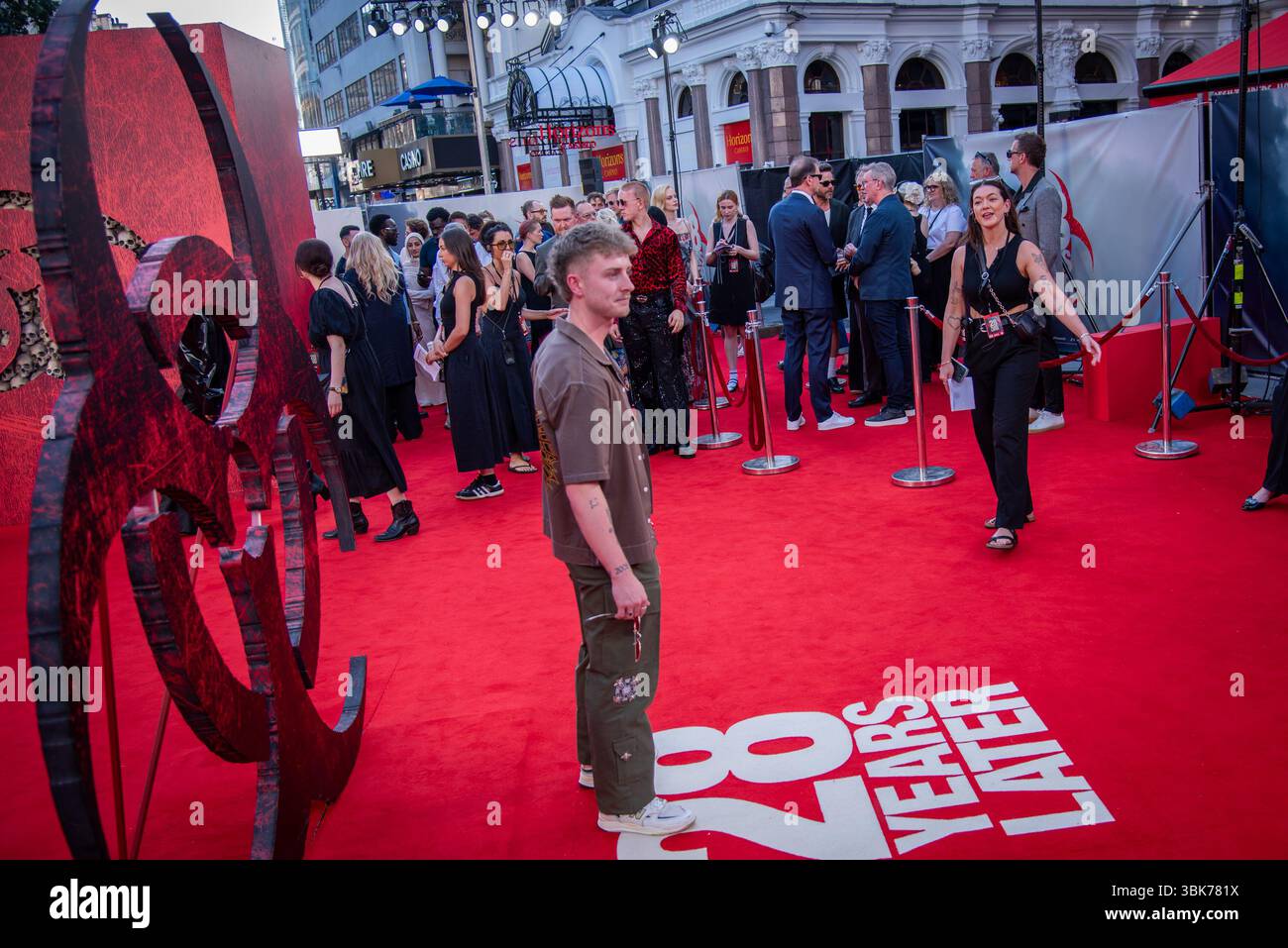 Sam Locke attends the "28 Years Later" World Premiere at the Odeon Luxe Leicester Square Stock ...