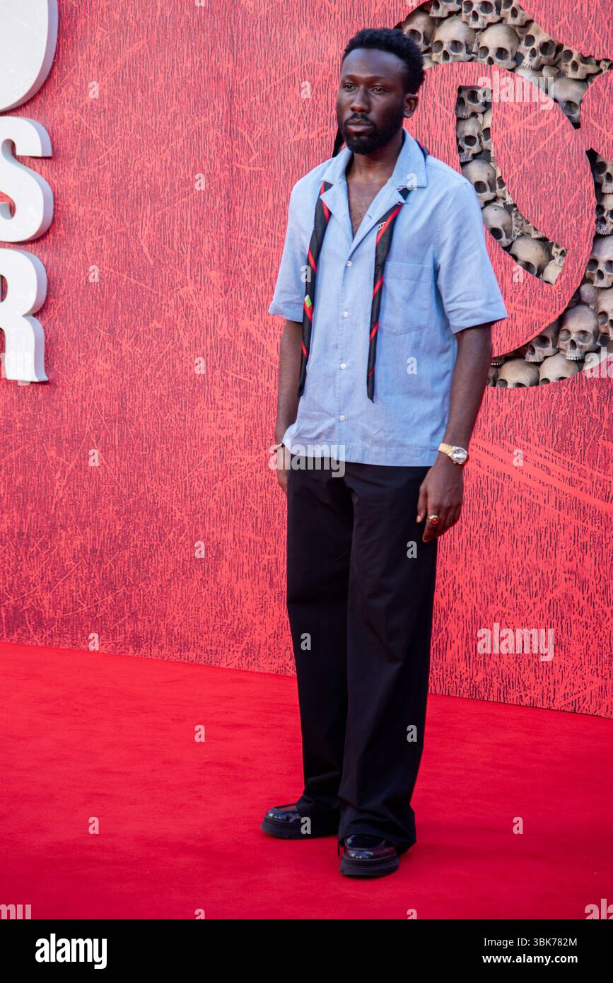 Ore Olukoga attends the "28 Years Later" World Premiere at the Odeon ...