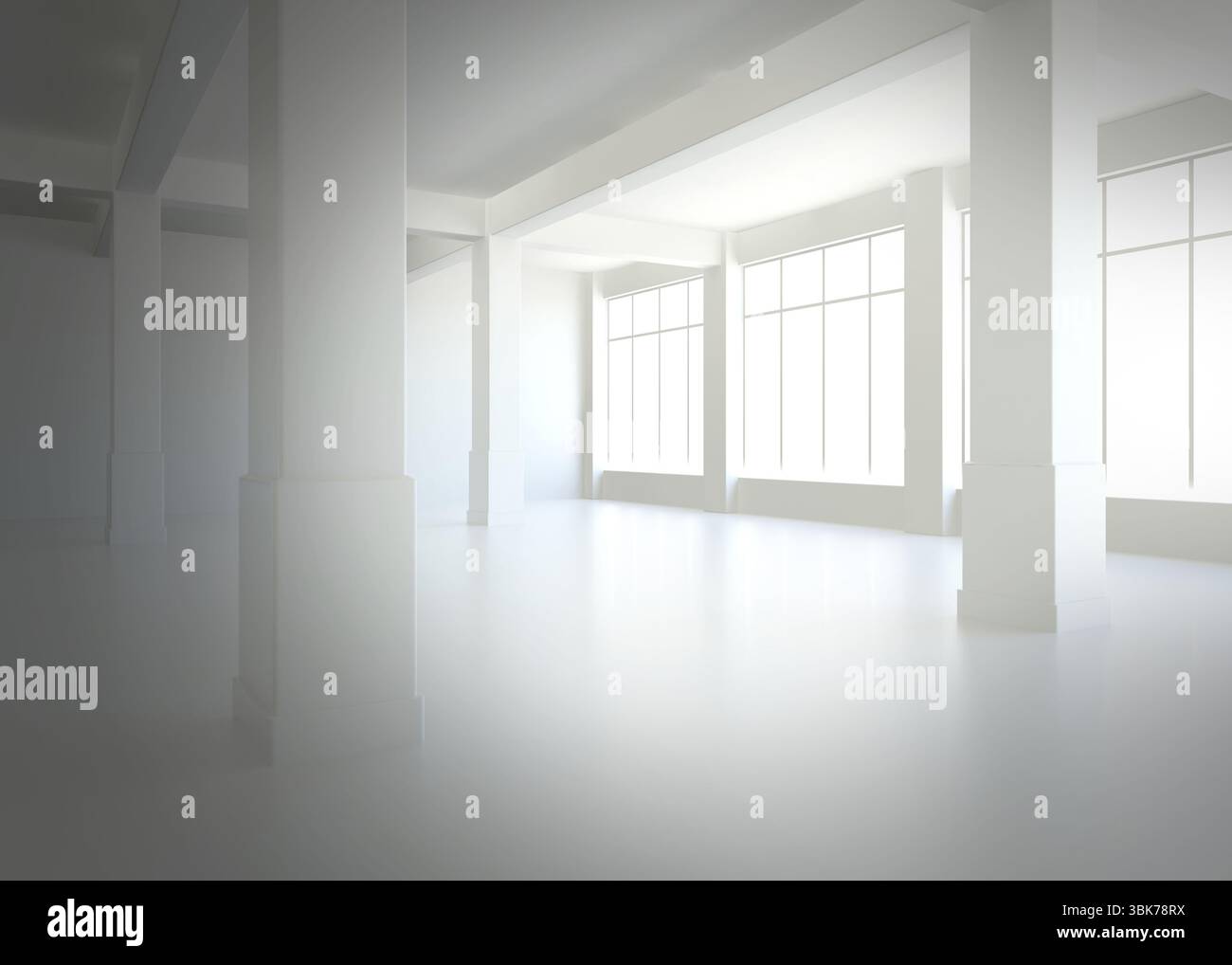 White support beams in high ceiling hi-res stock photography and images ...