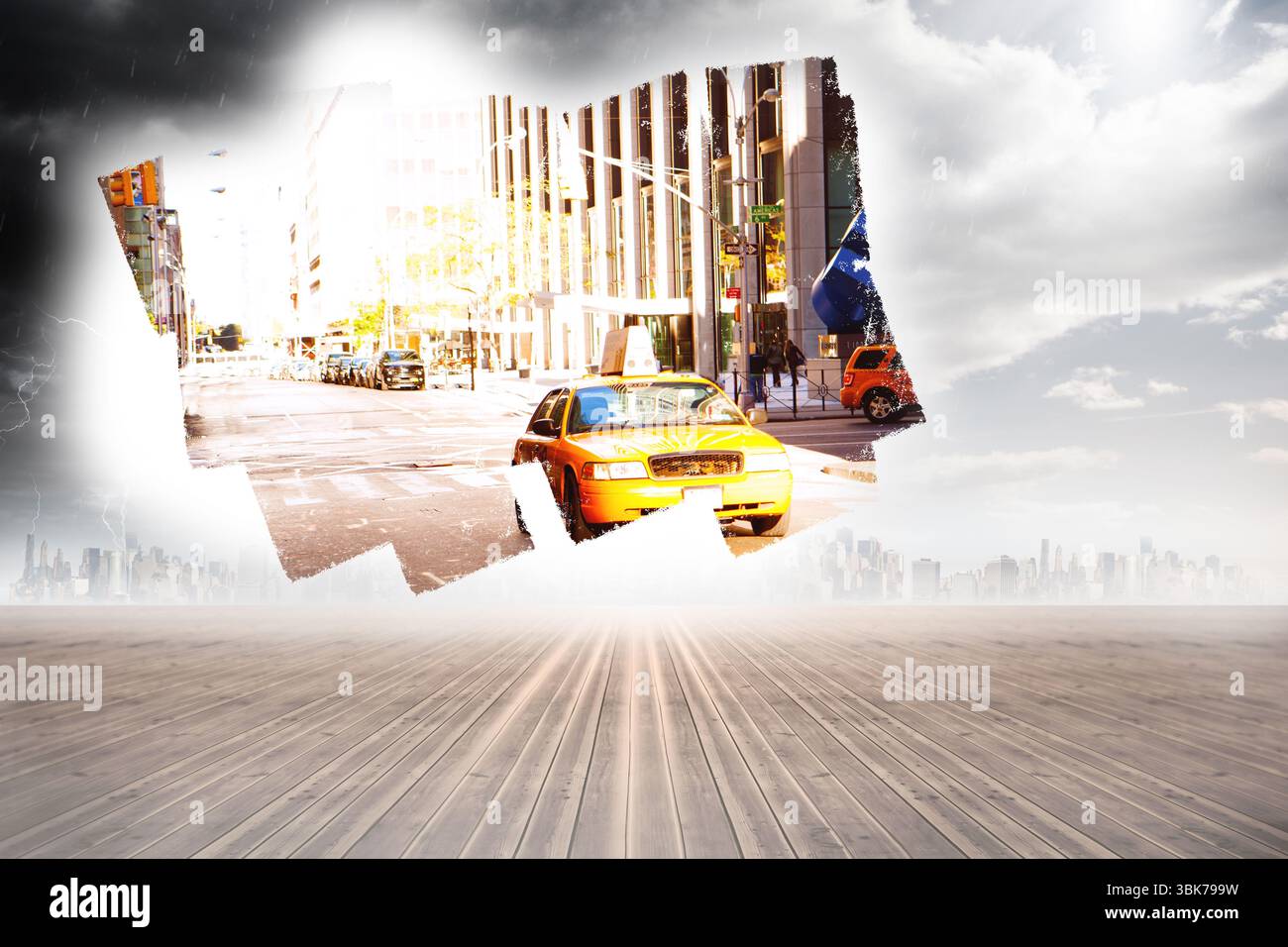 Downtown street scene showing hi-res stock photography and images - Alamy