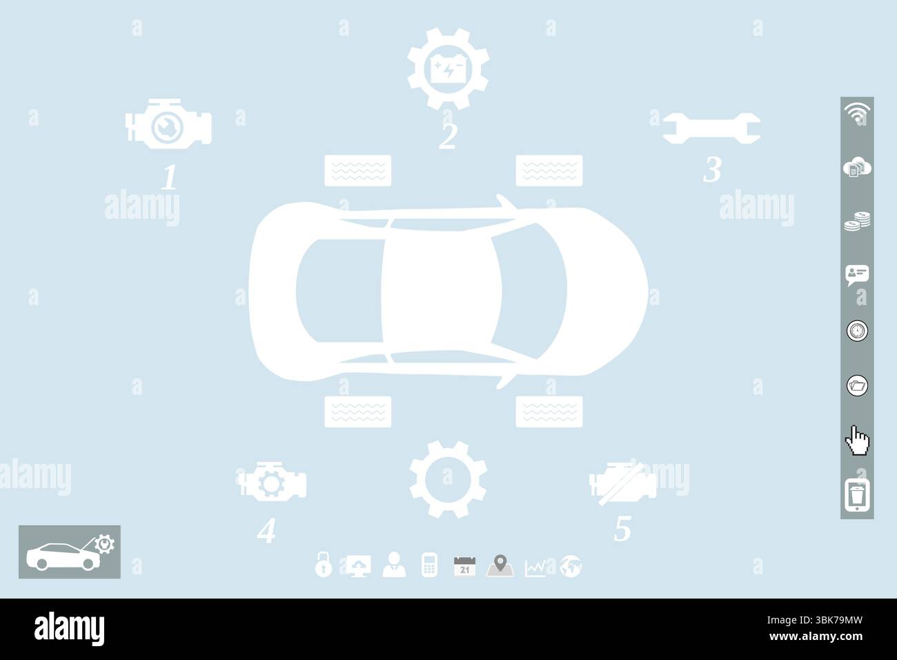 Vertical toolbar hi-res stock photography and images - Alamy