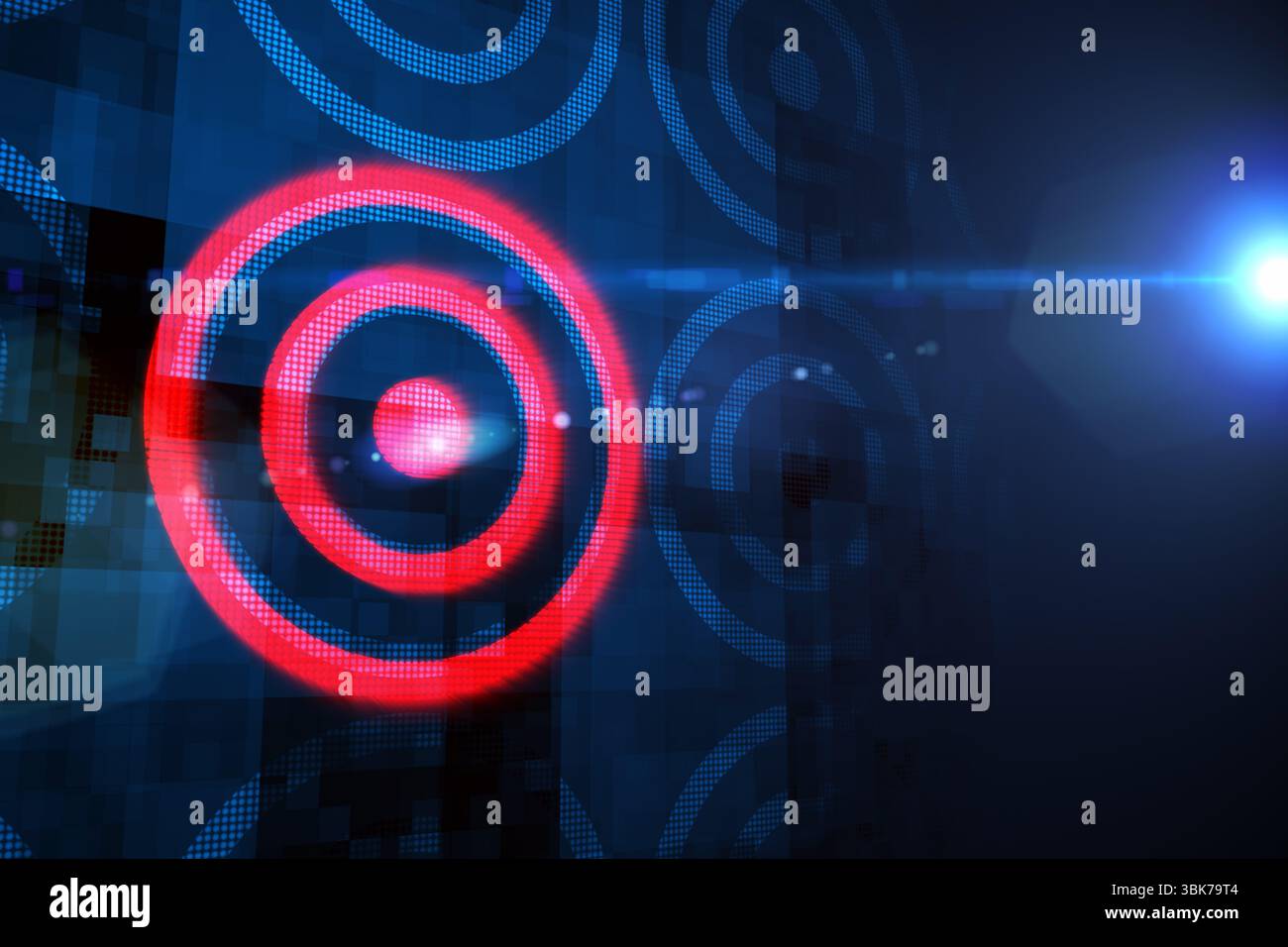 Digital target over computing design Stock Photo - Alamy