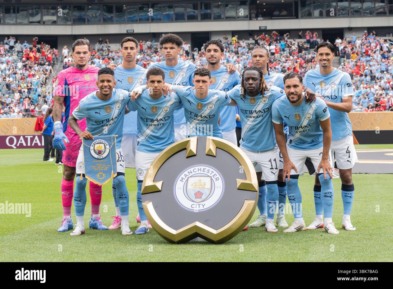 Philadelphia, USA. 18th June, 2025. Starting Eleven of Manchester City ...