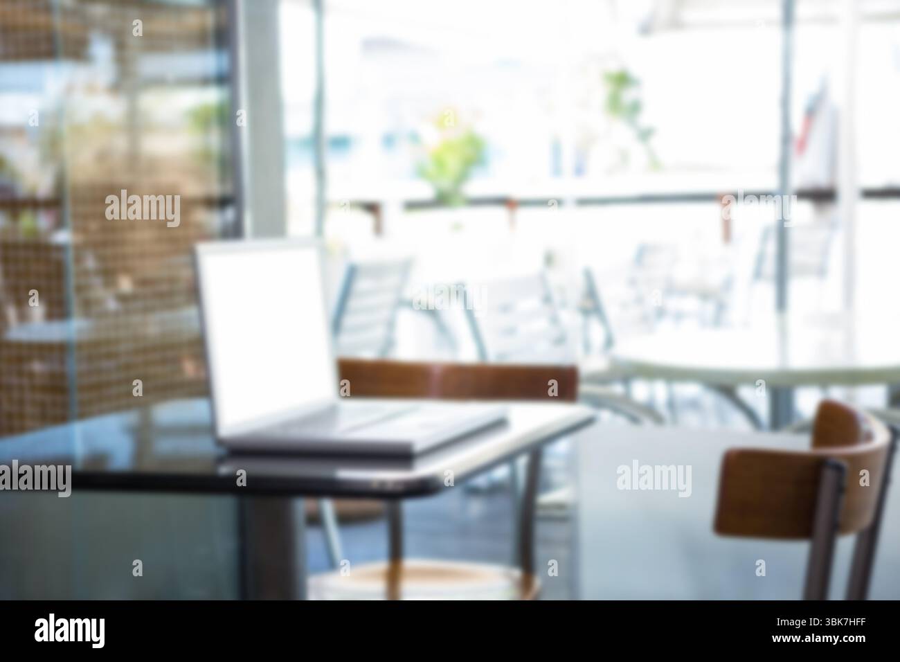 Desk laptop office empty hi-res stock photography and images - Alamy