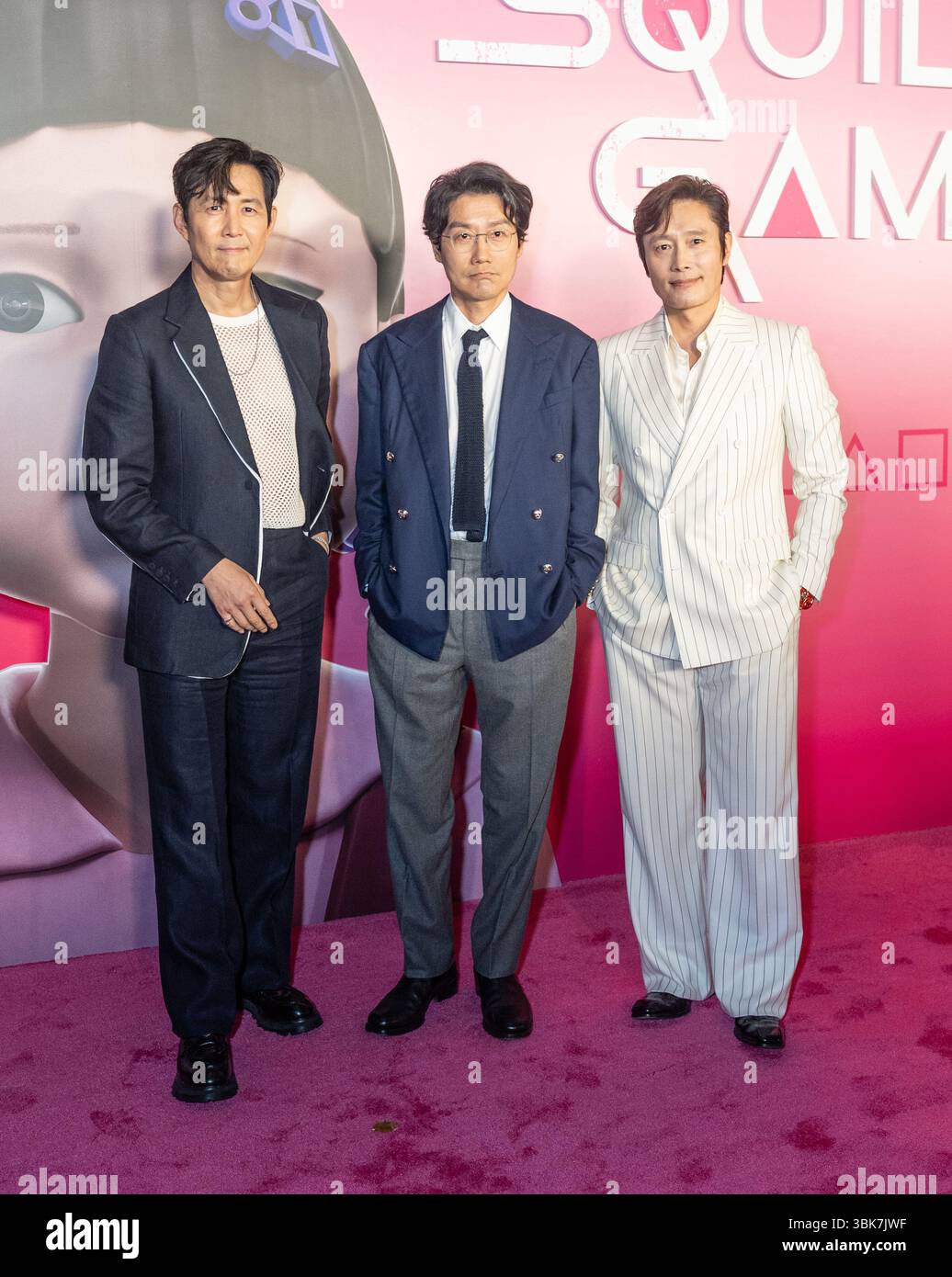 Lee Jung-jae, Hwang Dong-hyuk and Lee Byung-hun attend Premiere of Netflix's 'Squid Game' Season ...