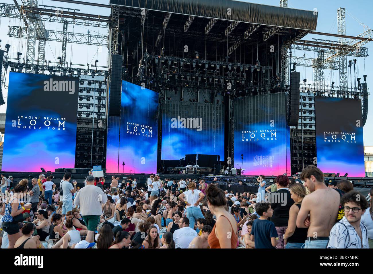 Euganeo Stadium, Padova - Padua, Italy, June 18, 2025, fans wait for ...