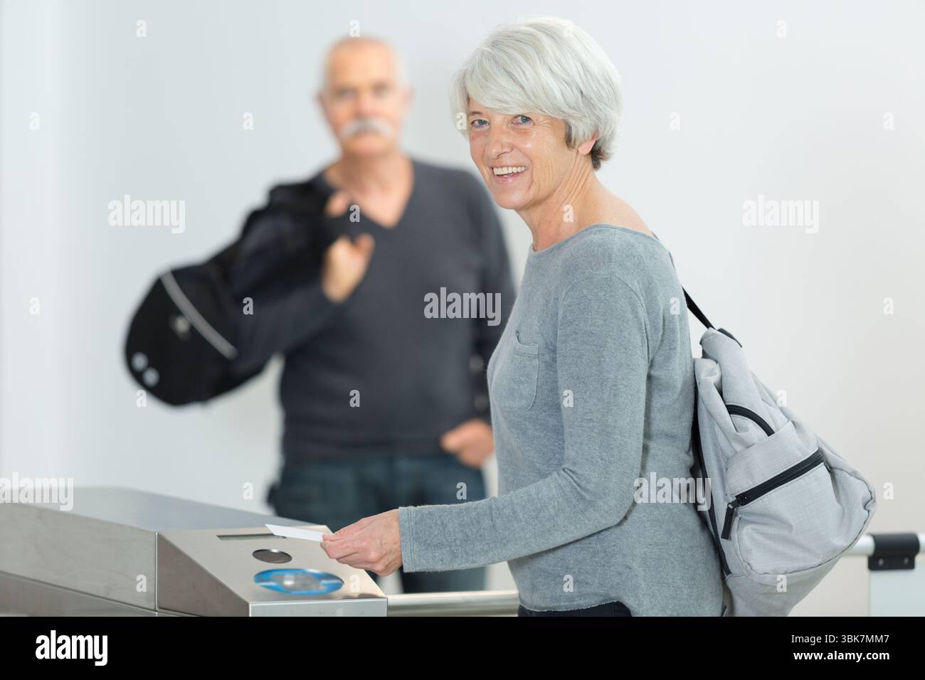 Senior entering house hi-res stock photography and images - Alamy