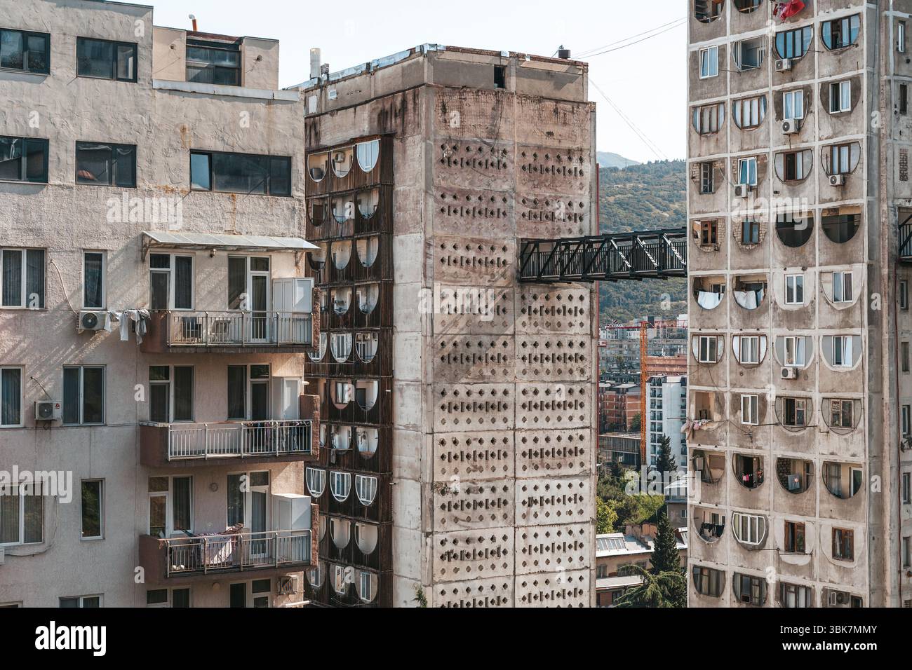 Brutalist apartment complexes in Tbilisi, Georgia including the ...