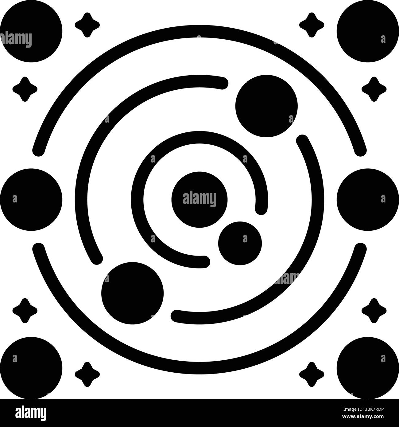 System solar planets galaxy Black and White Stock Photos & Images - Alamy