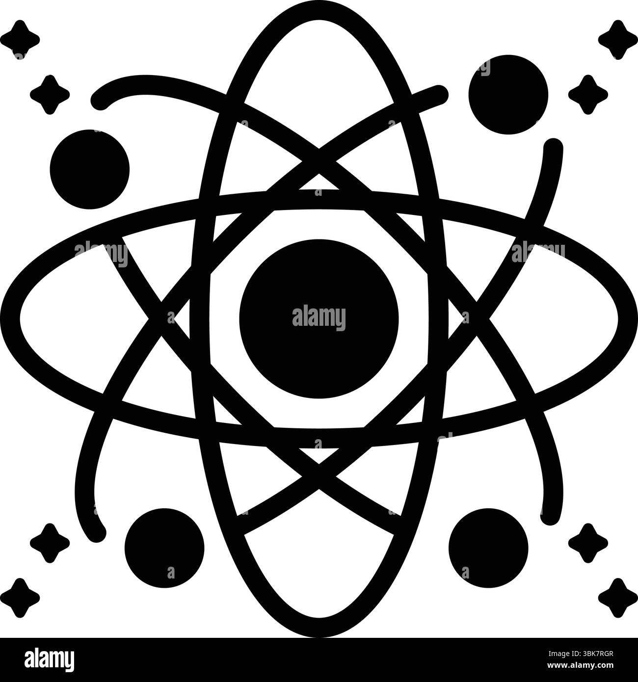 Planet orbit rotation Stock Vector Images - Alamy