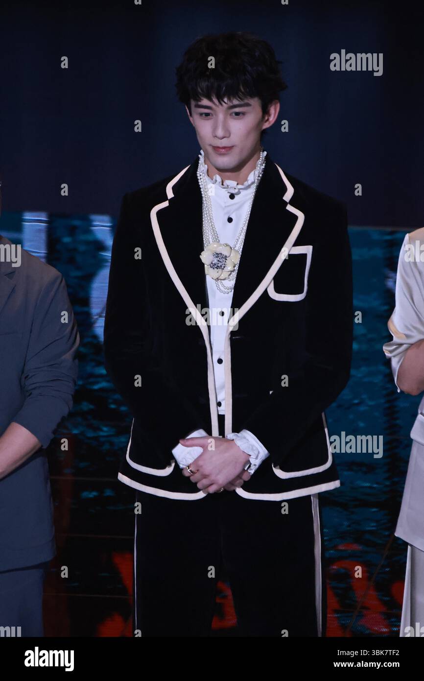Chinese actor Leo Wu attends an activity in Shanghai, China, 17 June ...