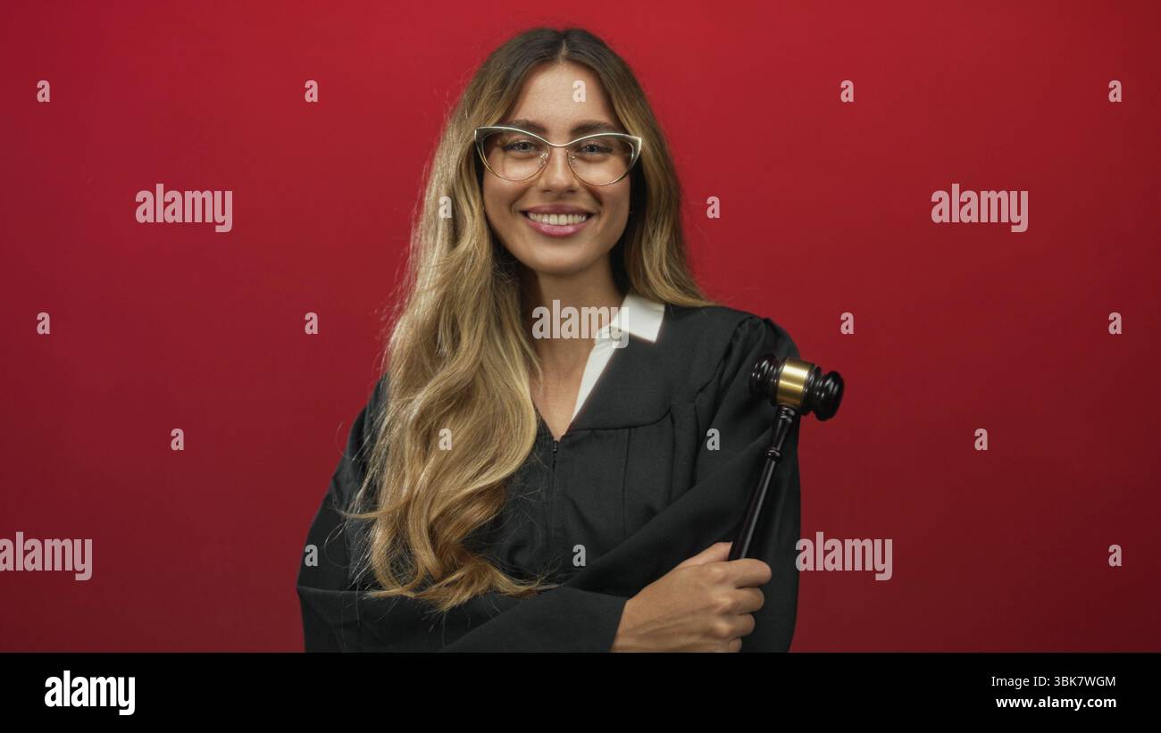 Woman in judge robe holds hi-res stock photography and images - Alamy
