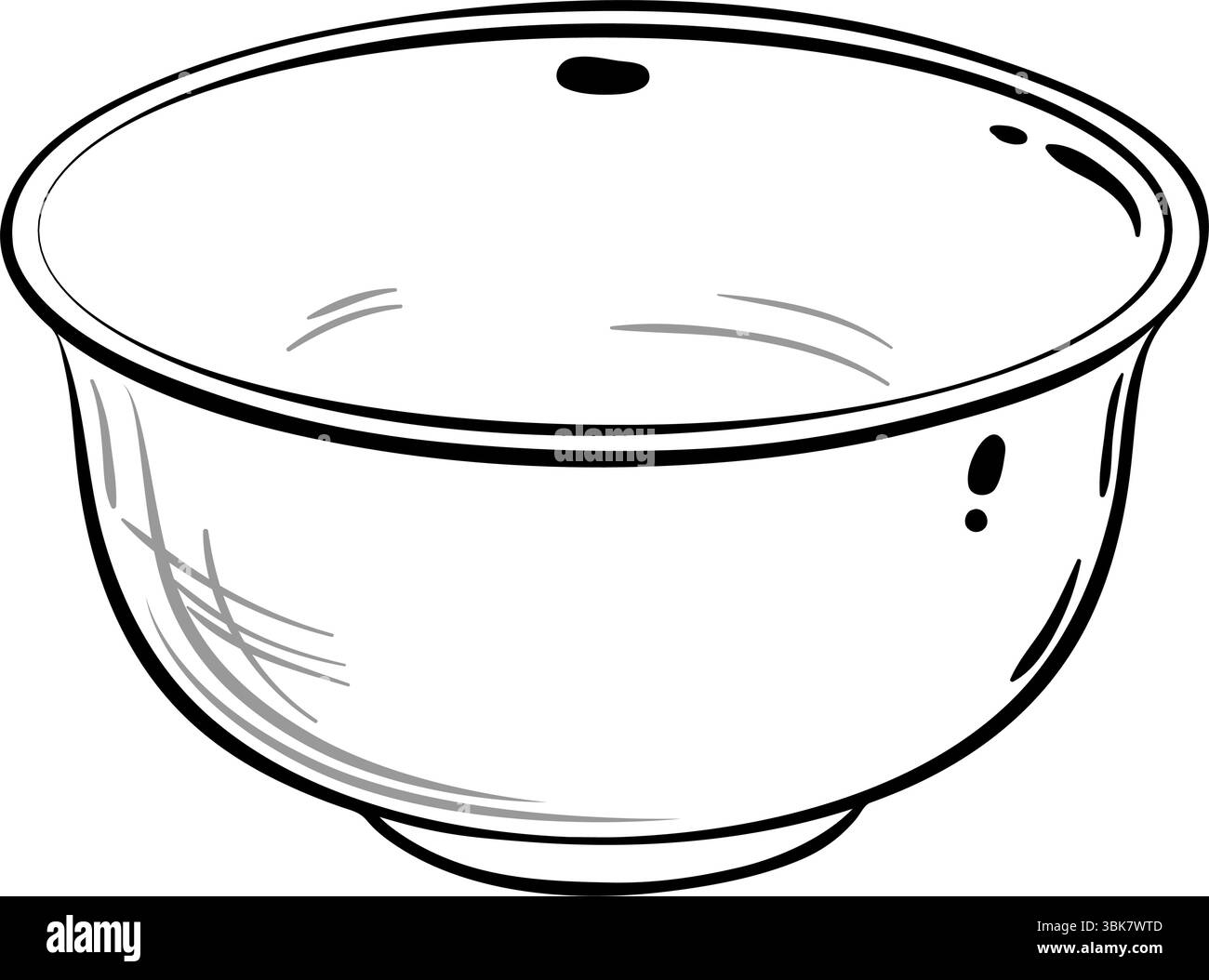 tea bowl isolated outline illustration Stock Vector Image & Art - Alamy