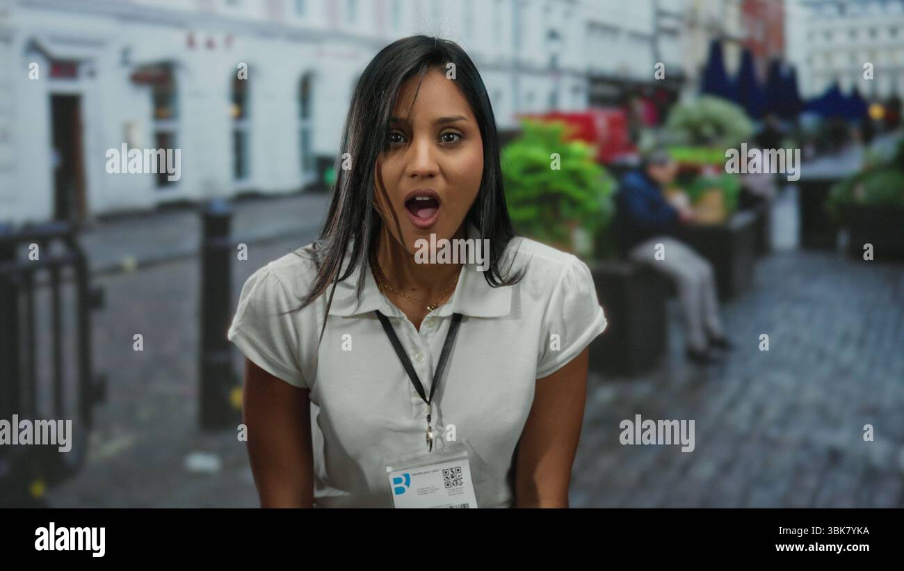 Woman displaying various happy emotions hi-res stock photography and ...
