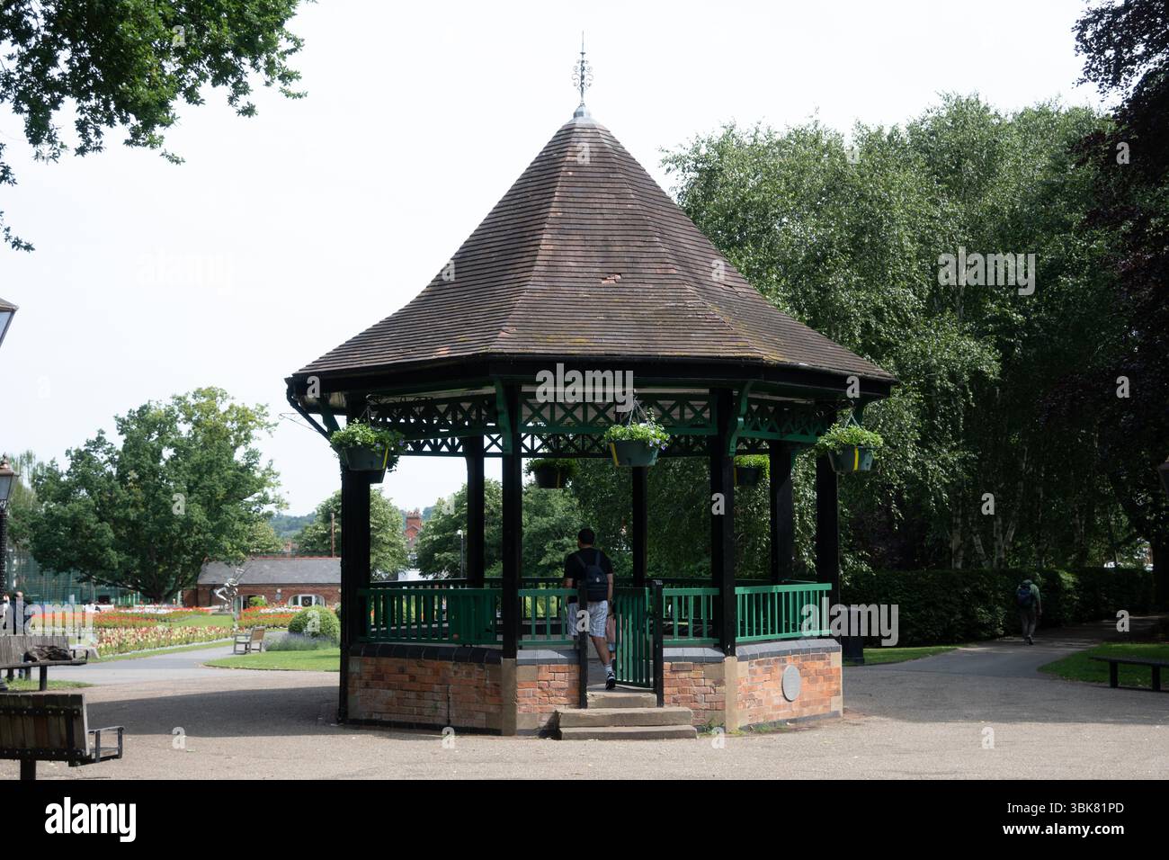 The bandstand in Caldecott Park, Rugby, Warwickshire, England, UK Stock ...