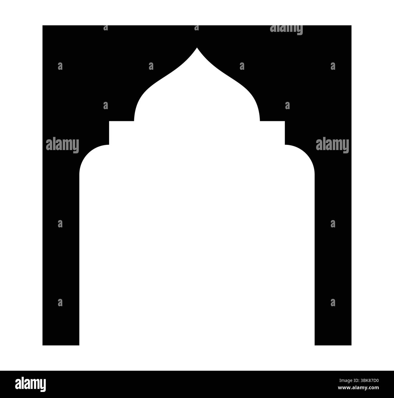Islamic Window Frame Traditional Arabic Doorway Mosque Arch Stock ...