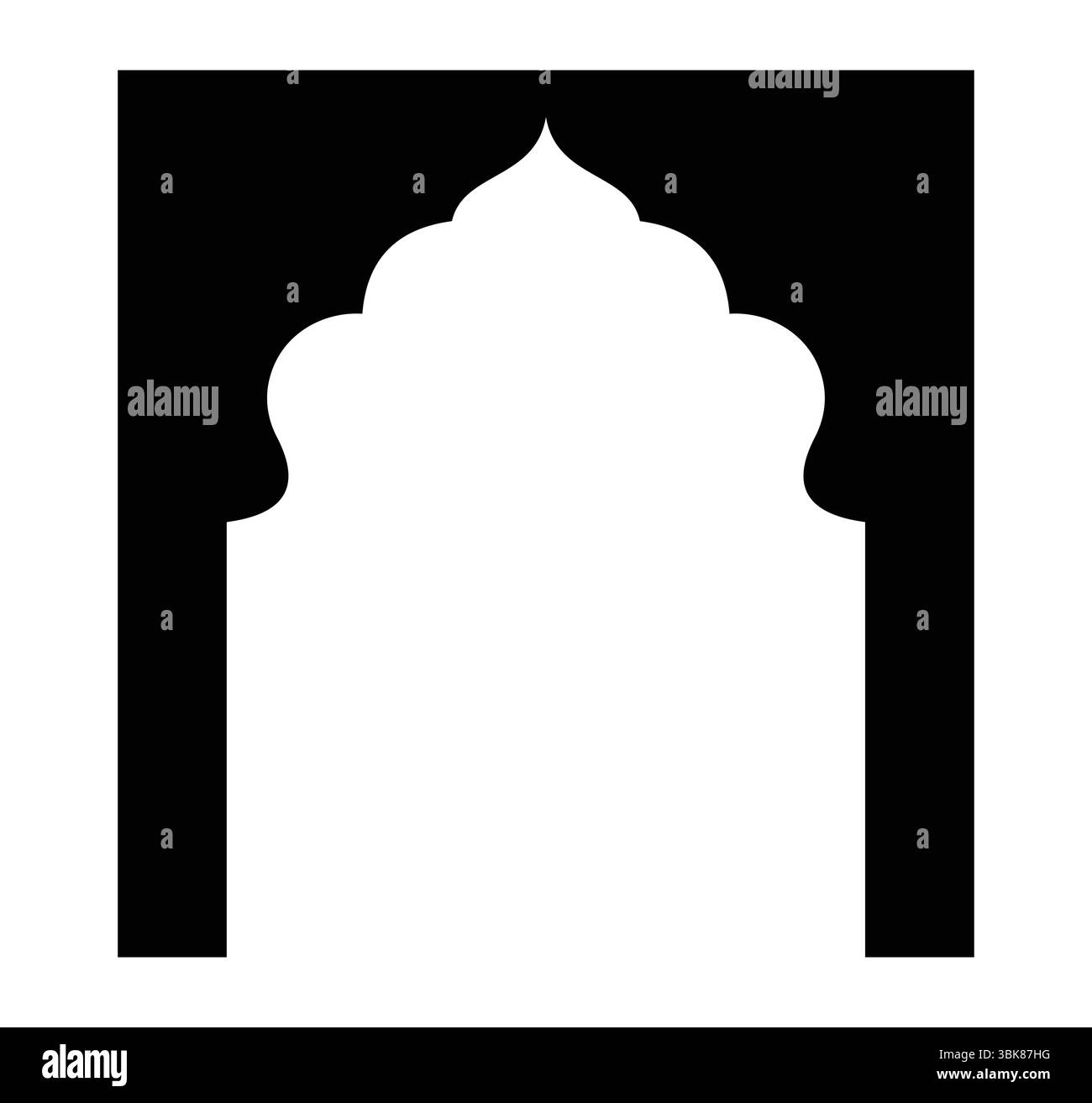 Islamic Mosque Window Arch Traditional Arabian Architecture Stock ...