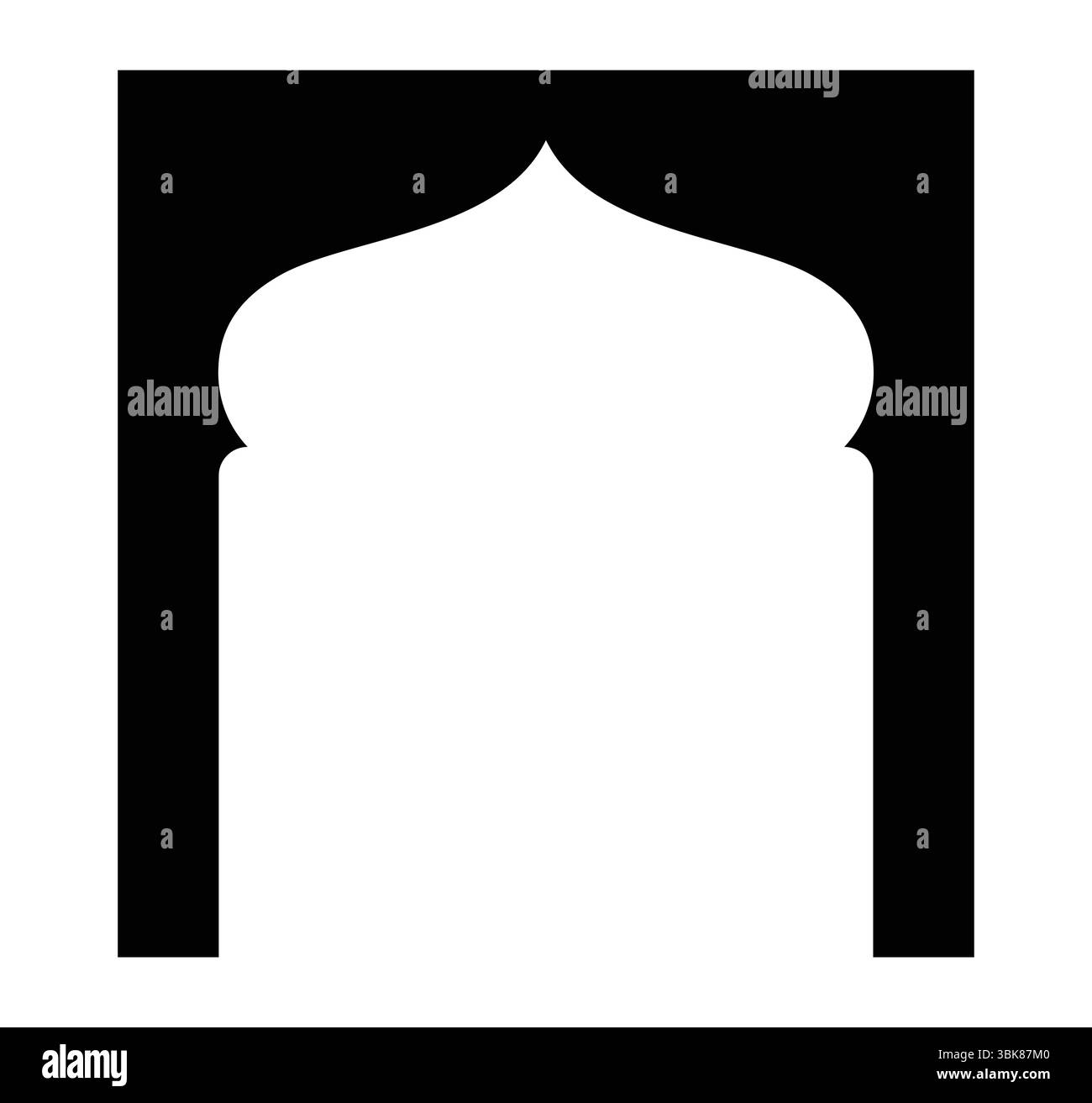 Islamic Archway Traditional Arabian Door Frame Mosque Entrance Stock ...