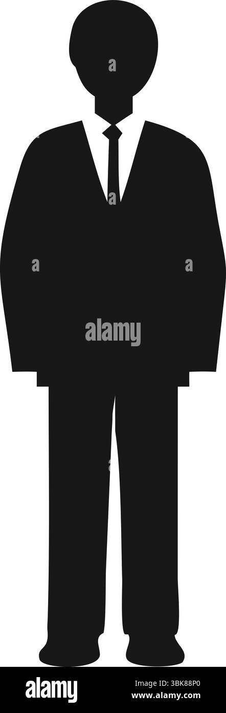 Person Silhouette Vector, Black User Icon Clipart, Isolated Human ...