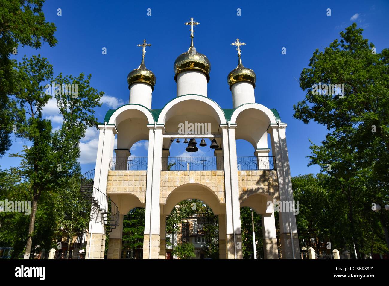 Orthodox monument in park hi-res stock photography and images - Alamy