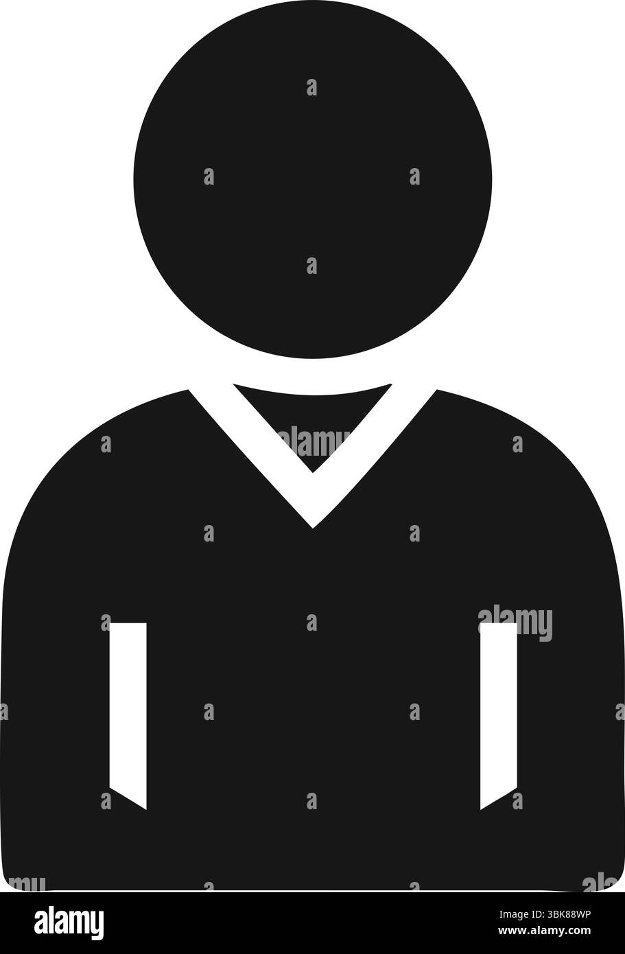 Person Silhouette Vector, Black User Icon Clipart, Isolated Human ...