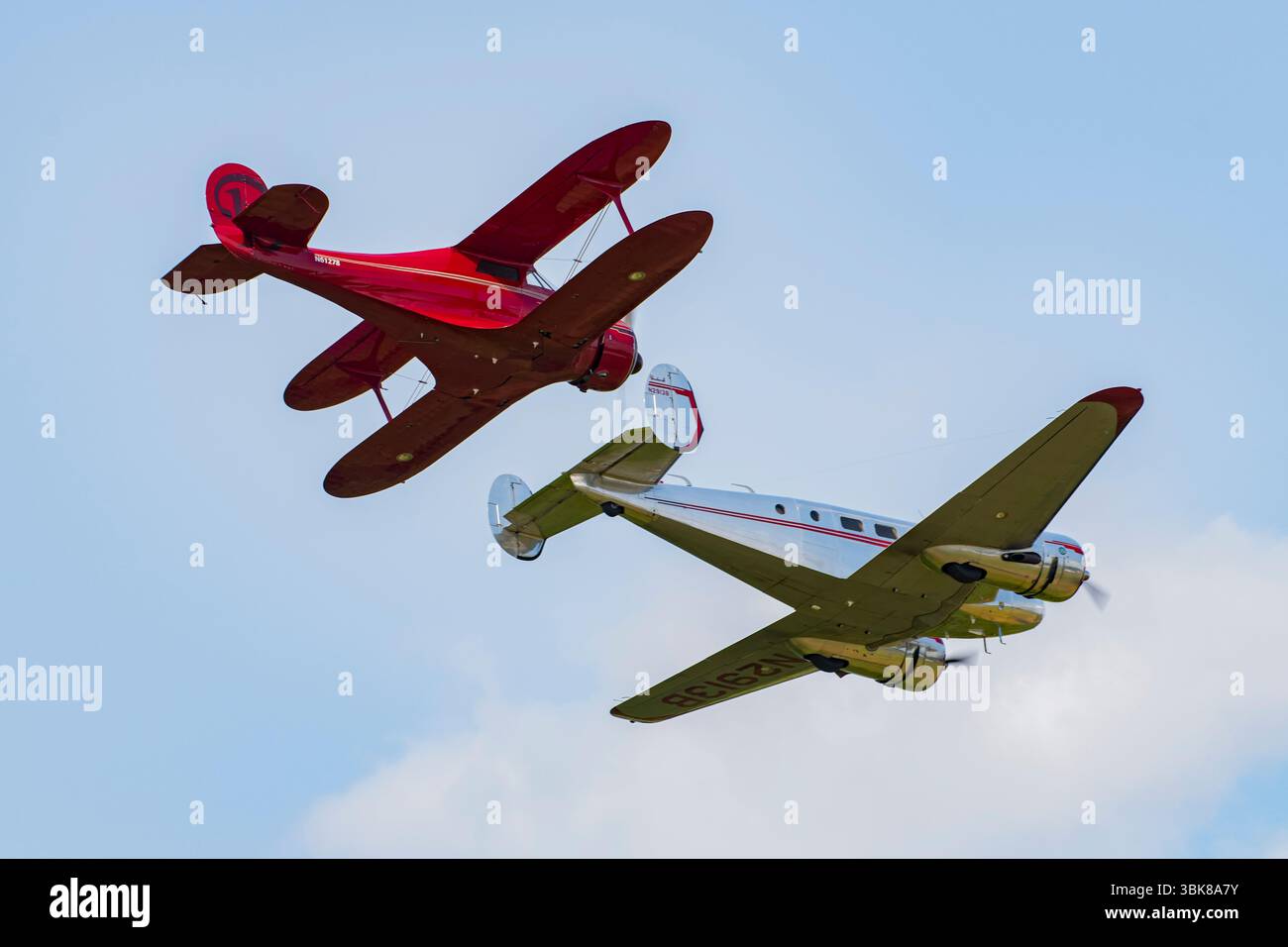 Beechcraft Aircrafts at Le Temps Des Helices Air Show 2025 in La Ferte ...