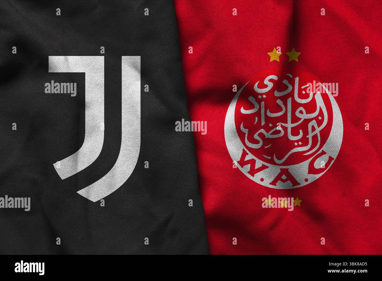 Pringsewu, Lampung; June 19, 2025; The texture of the Juventus football ...
