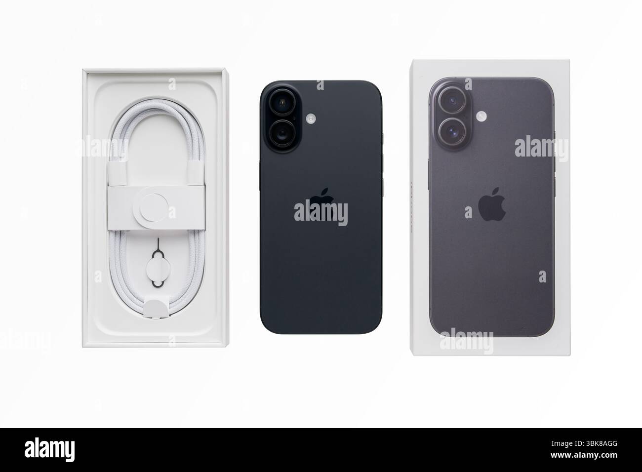 Antalya, Turkey - June 15, 2025: New iPhone 16 smartphone and iPhone 16 ...