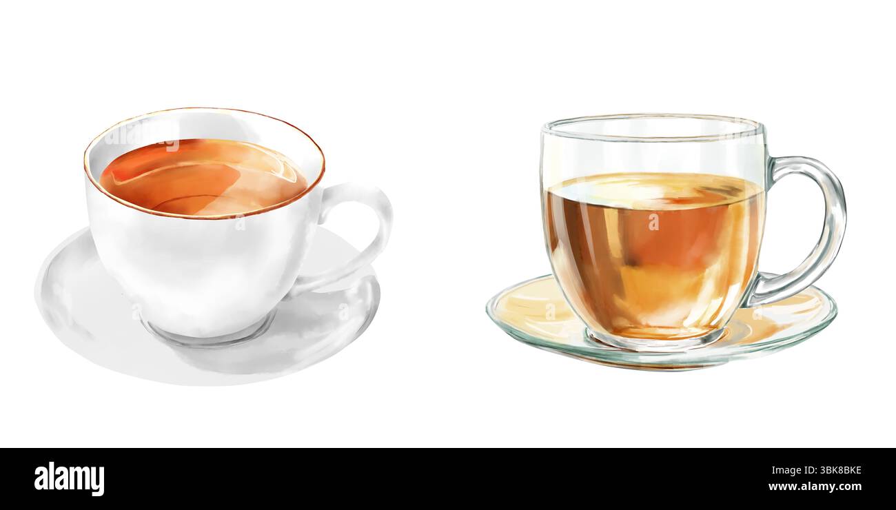 Tea party set on Cut Out Stock Images & Pictures - Alamy